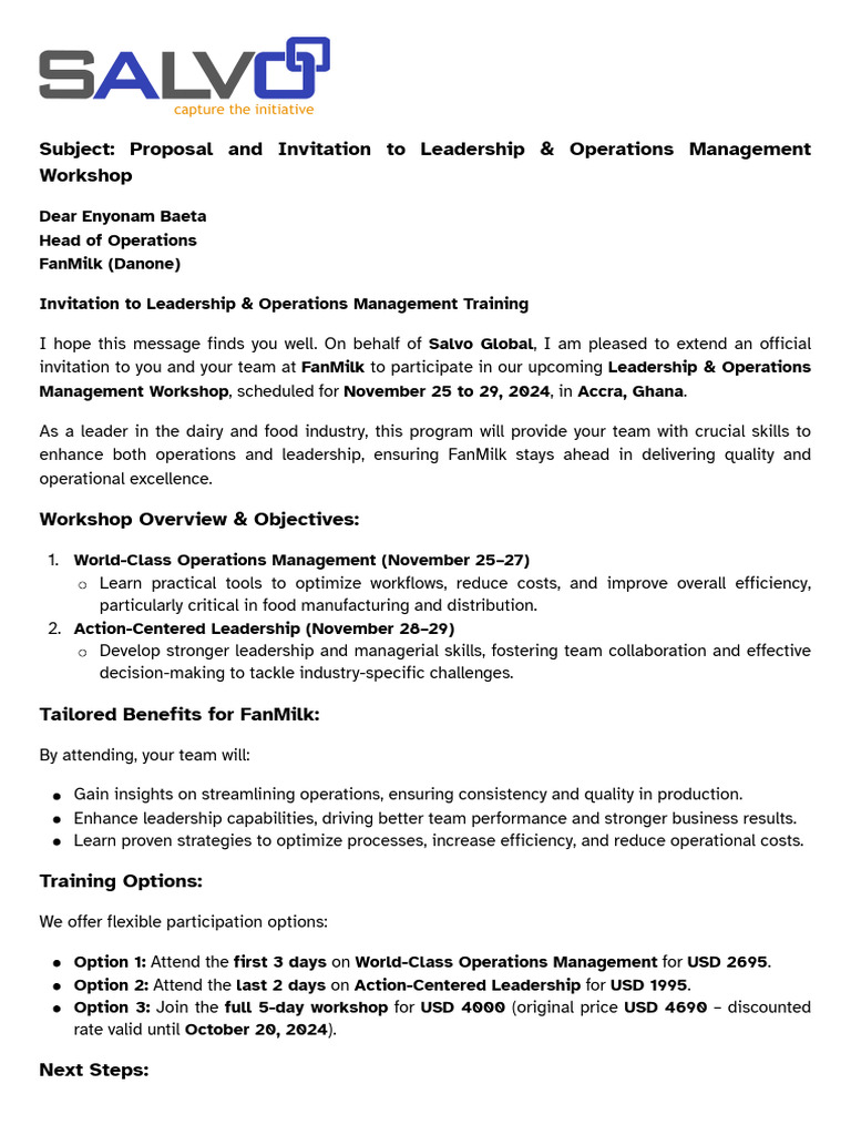 OFFICIAL INVITATIONFanMilk (Danone) | PDF | Leadership | Economies