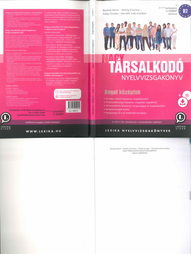 Nagy Társalkodó Nyelvvizsgakönyv Angol Középfok (B2) (Beréndi Márta, Bolhóy Krisztina, Fülöp ...