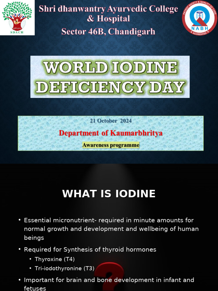 World Iodine Deficiency Programme-1 | PDF | Thyroid | Glands