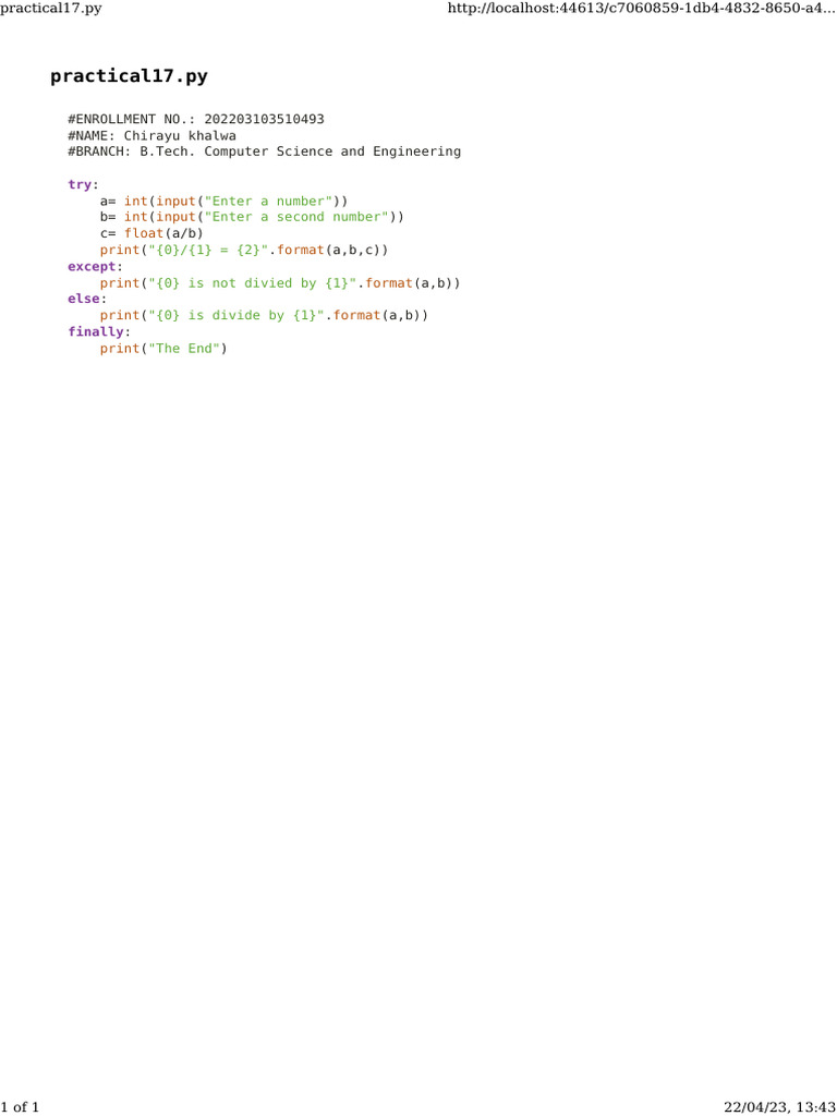 Practical17 Py | PDF
