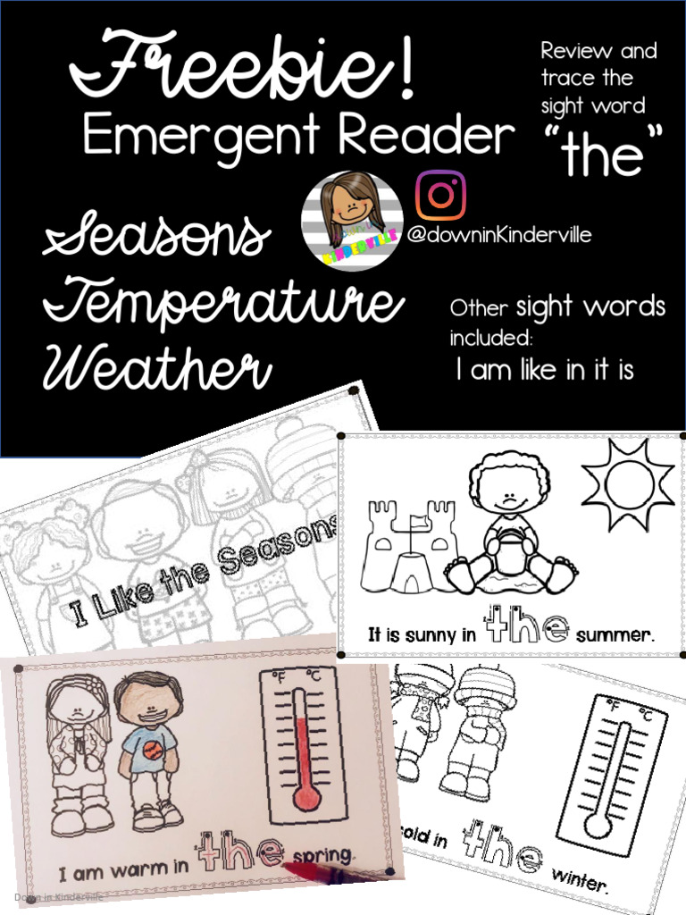 Emergent Reader: Seasons & Weather | PDF