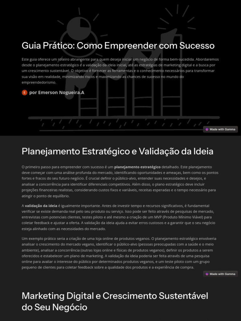 Guia Prático para Empreender com Sucesso | PDF | Marketing ...