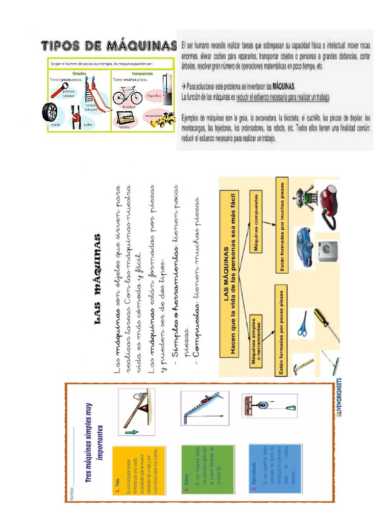 Las Maquinas Simples y Complejas | PDF