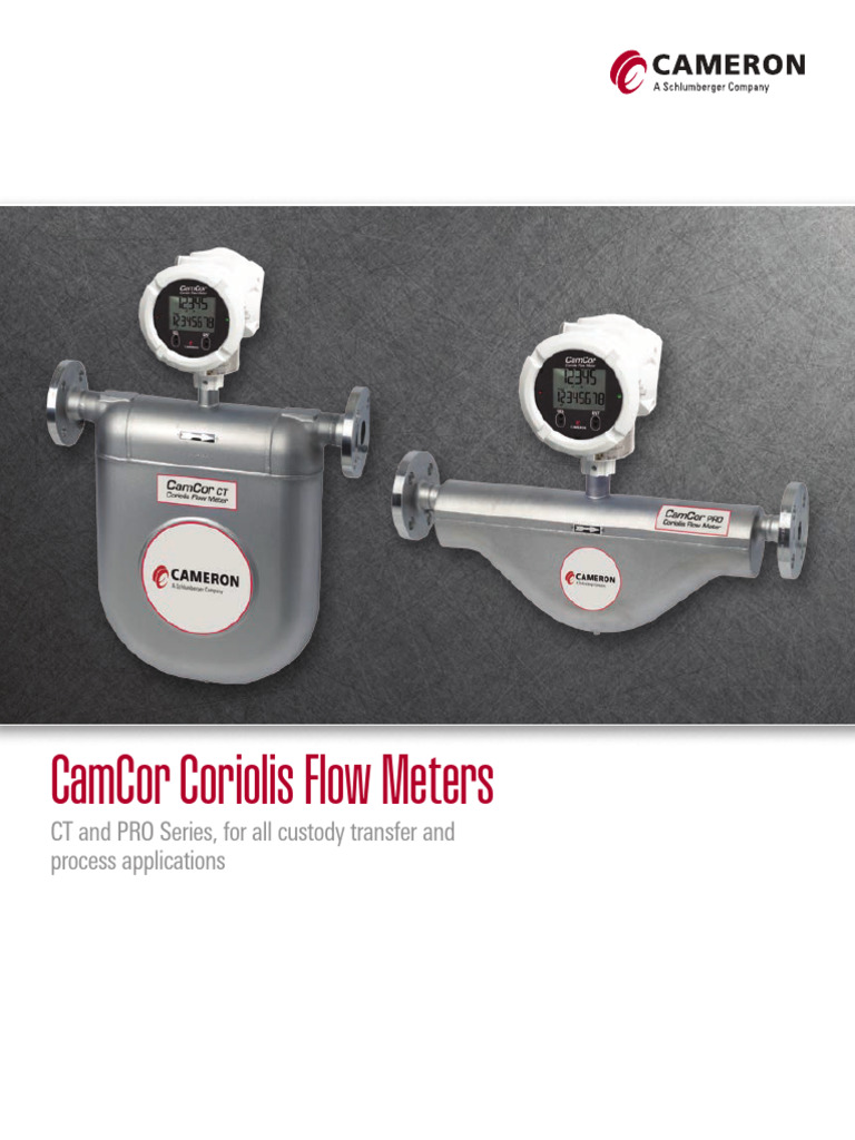 Camcor Coriolis Flow Meters Brochure | PDF | Flow Measurement | Liquids