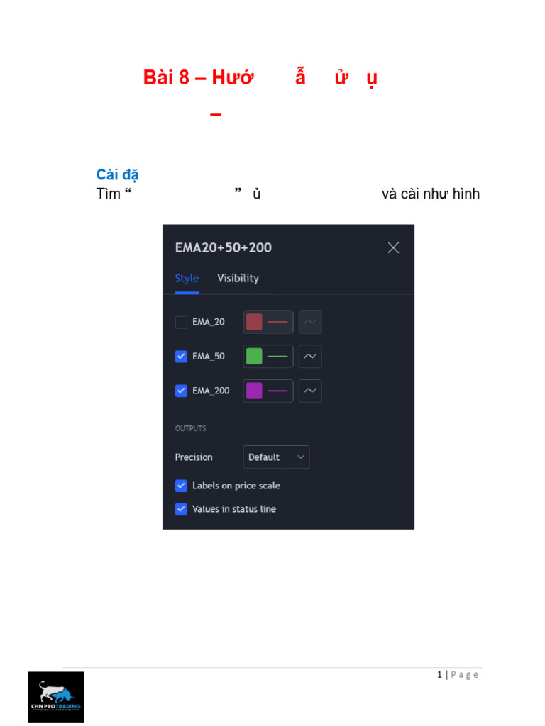 Bài 8 - S D NG EMA 50 Và 200 Trade Coin | PDF