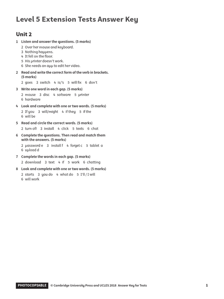 PEC L5 Unit 2_Extension_AK | PDF