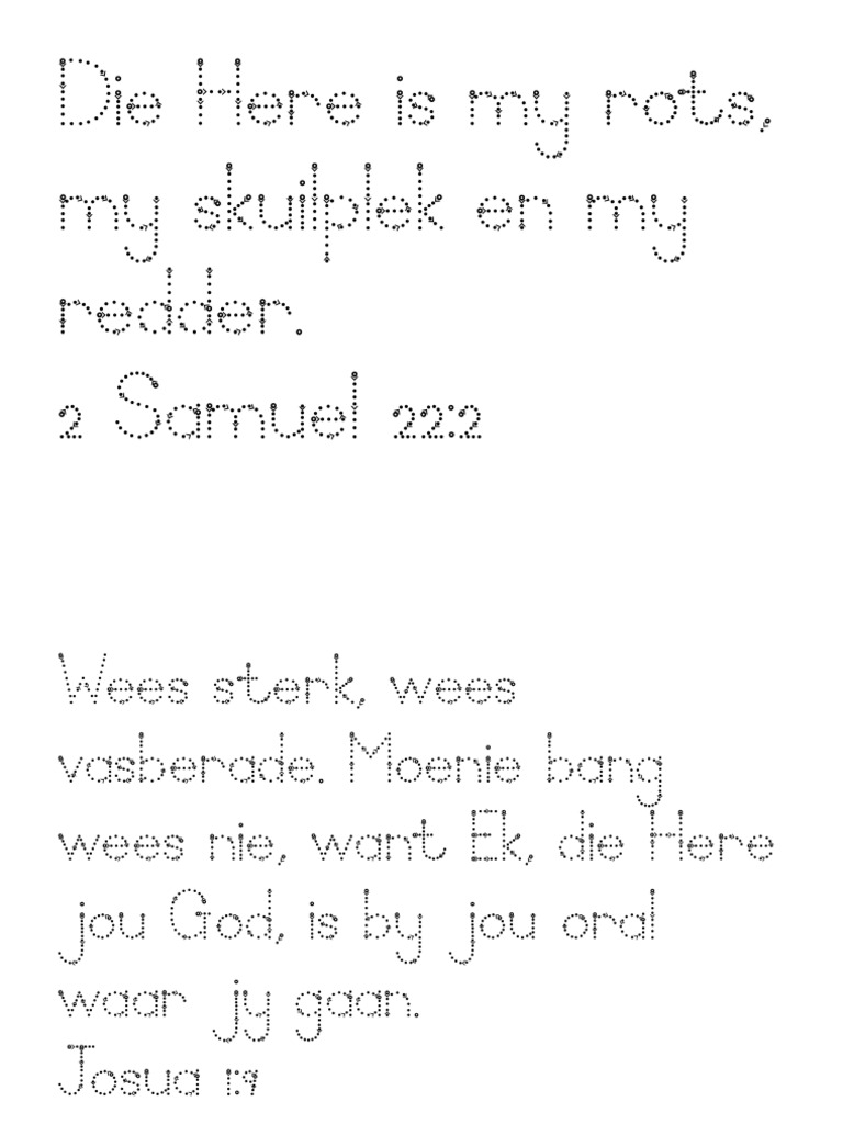 Skrif Oefeninge Bybelteks | PDF