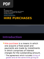 Understanding Hire Purchase Accounting | PDF | Interest | Deposit Account