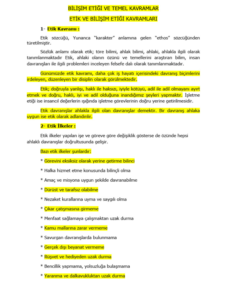 Hafta 1 Programlama Temelleri | PDF