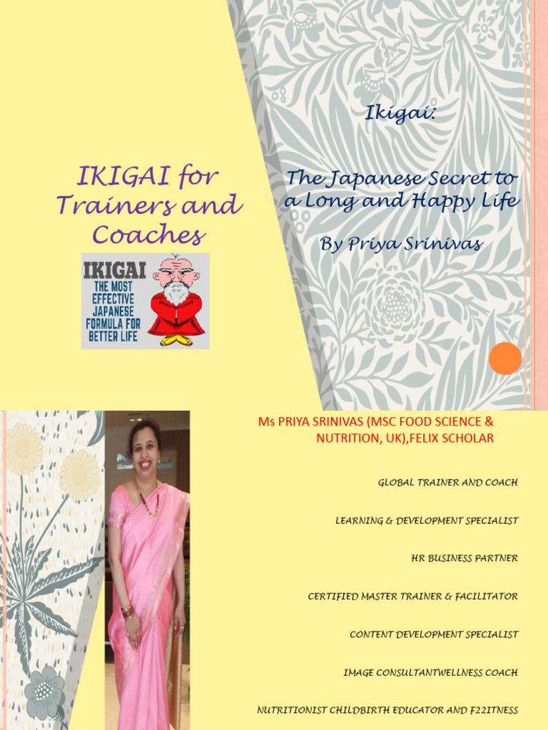 IKIGAI For Trainers and Coaches - PRIYA SRINIVAS PDF | PDF