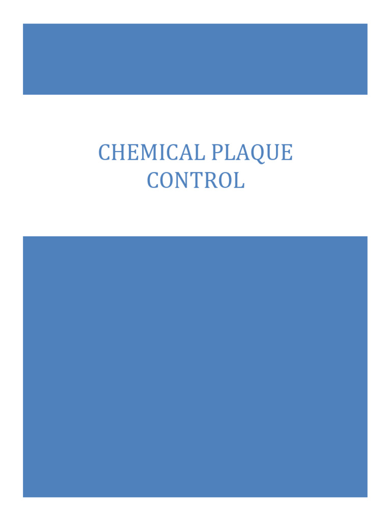 Chemical Plaque Control | PDF