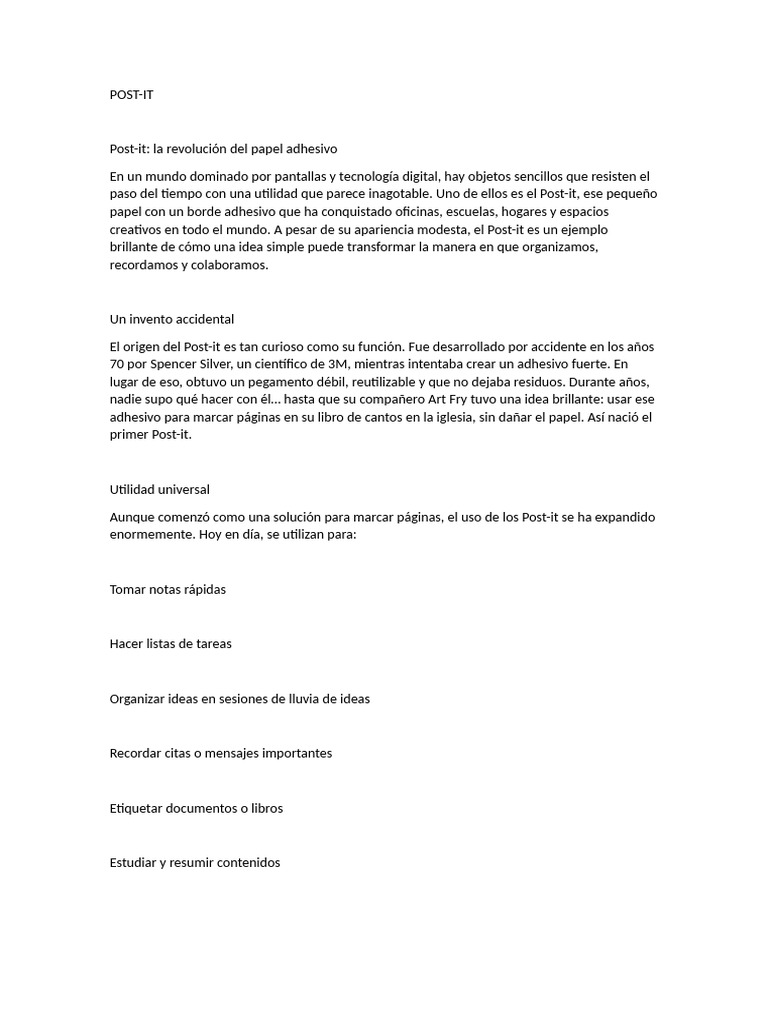POST It | PDF