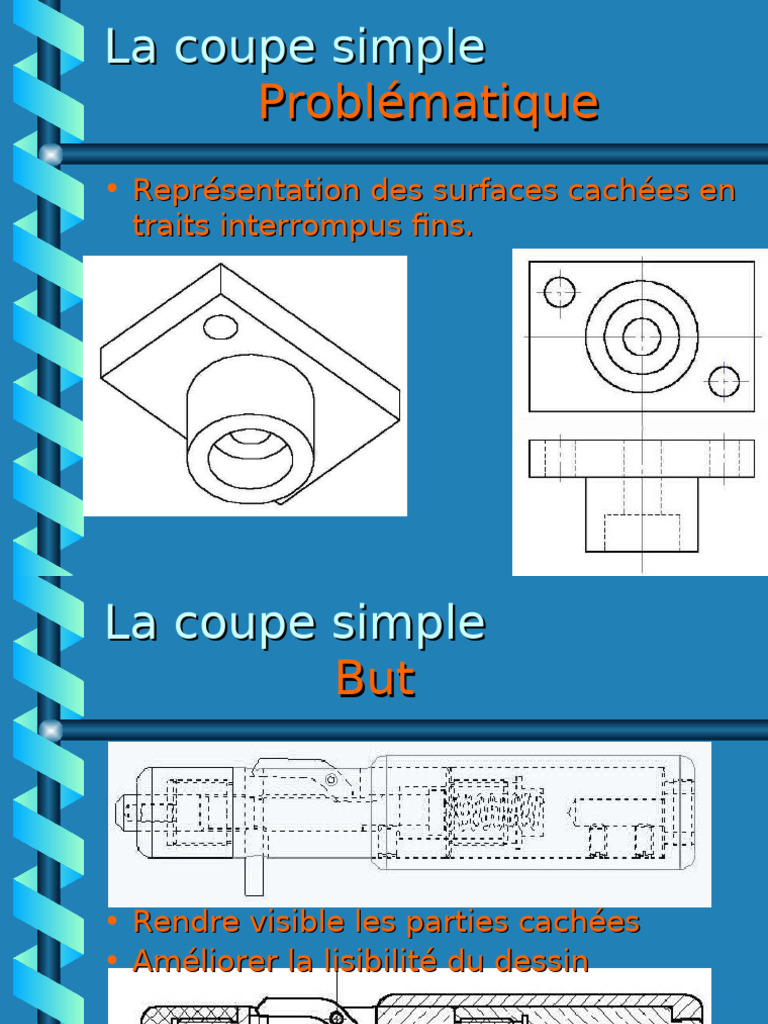Coupe Simple en Dessin Technique | PDF