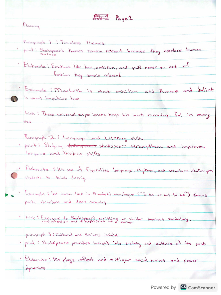 Essay Planning | PDF