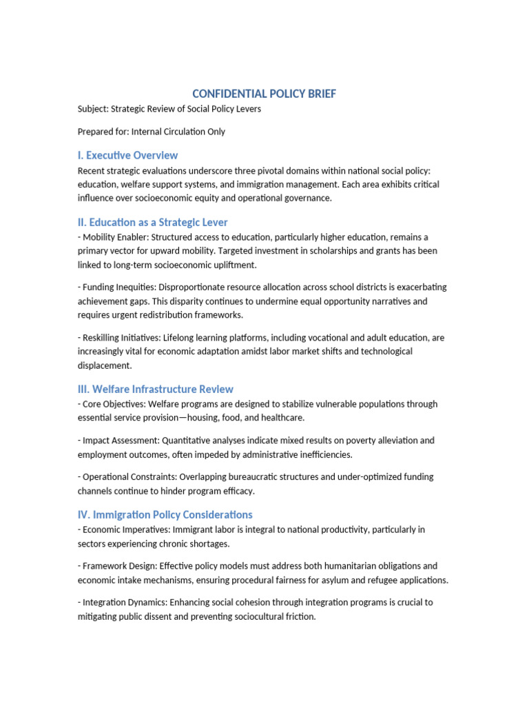 Covert Social Policy Report | PDF
