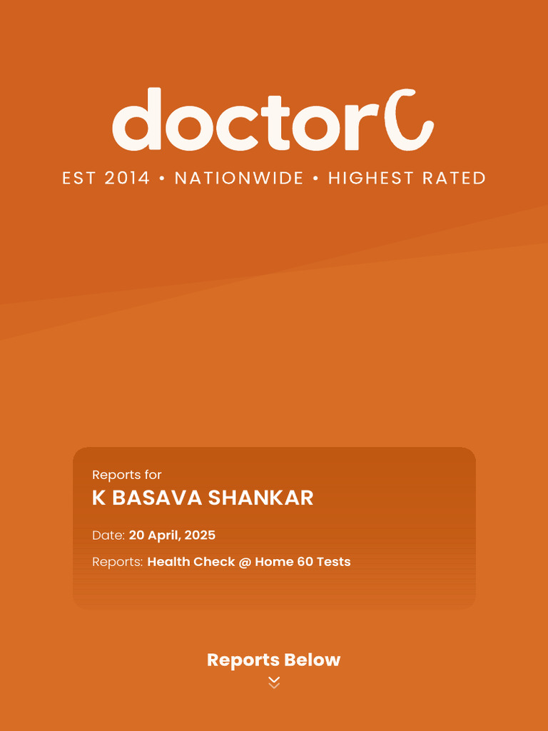 K Basava Shankar Report 20 Apr 2025 | PDF | Alanine Transaminase ...