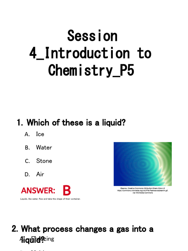 Session 4 - Intro2Chemistry - P5 | PDF | Chemical Elements | Chemical Compounds