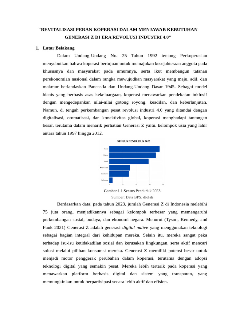 Anggrenani Eka Nugroho - Uts - Revitalisasi Peran Koperasi Dalam Menjawab Kebutuhan Generasi Z ...