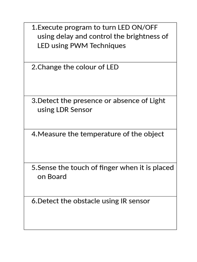 Iot Practical List | PDF