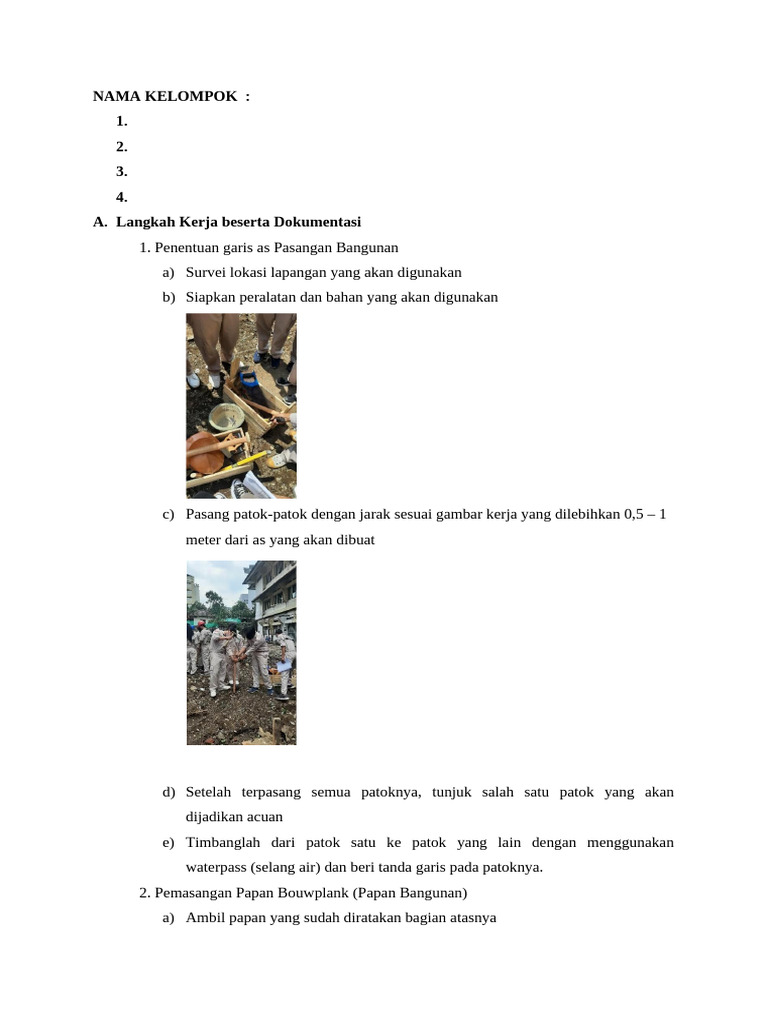 Panduan Pemasangan Bouwplank Bangunan | PDF
