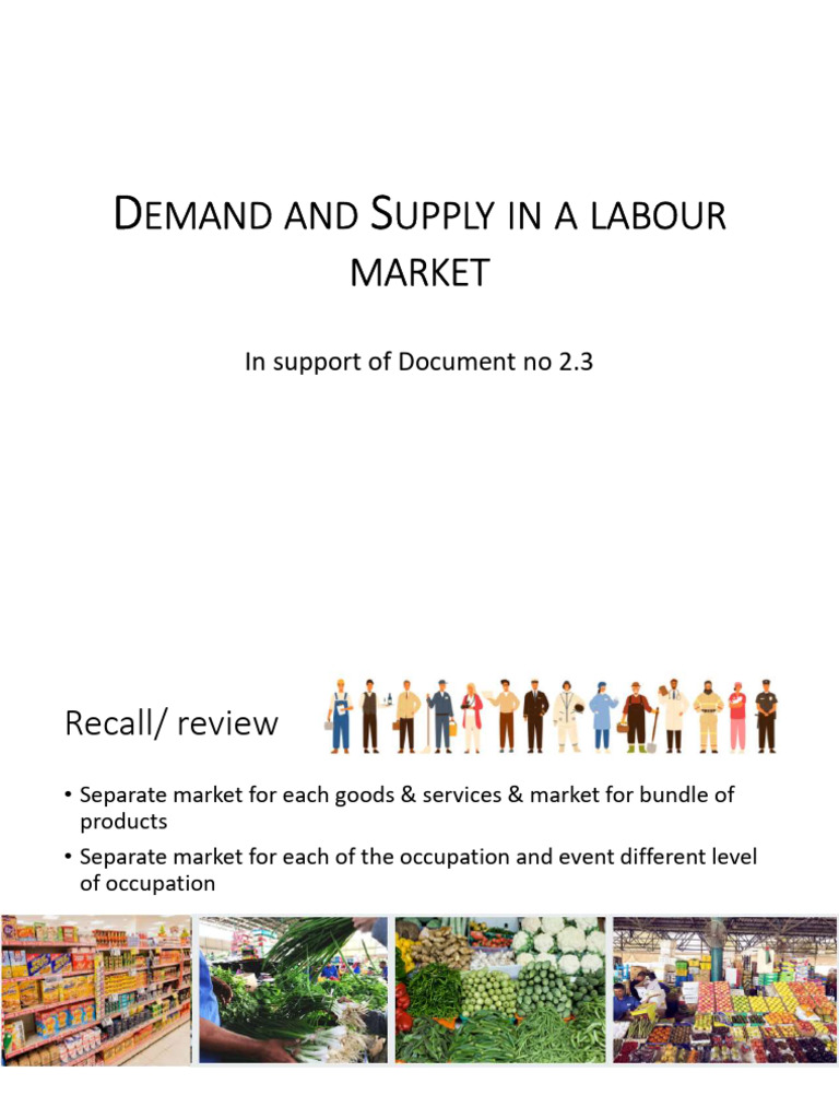 Labour Market Demand and Supply Dynamics | PDF | Labour Economics ...
