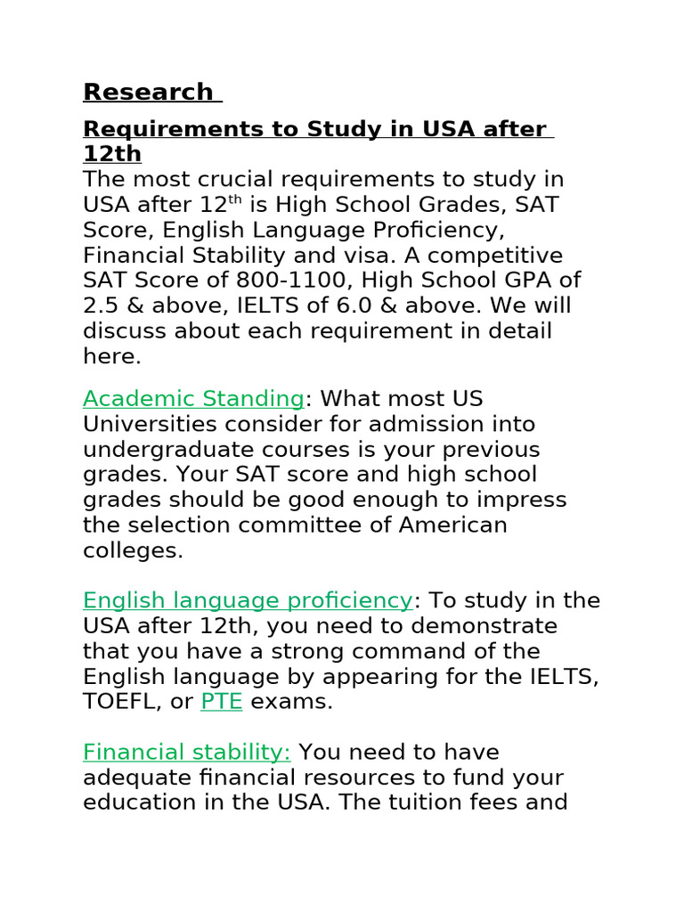 Research Paper | PDF | Sat | International English Language Testing System