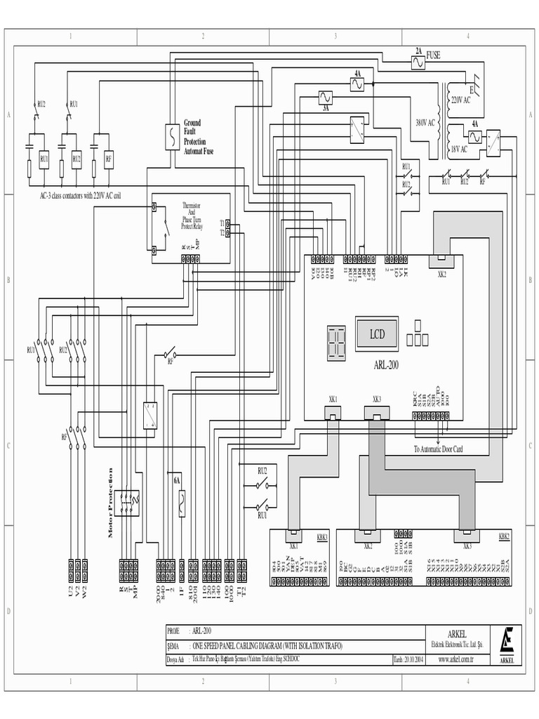 Arl-200 One Speed Panel Cabling | PDF