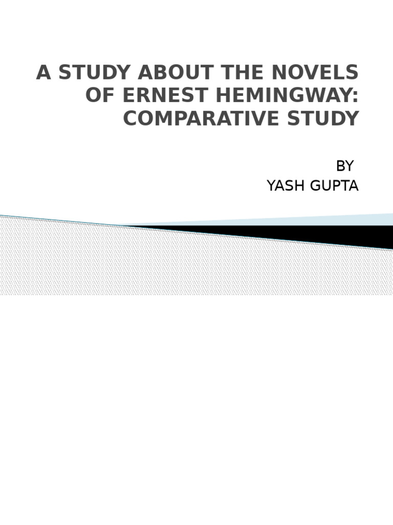 Hemingway's The Old Man and the Sea Analysis | PDF