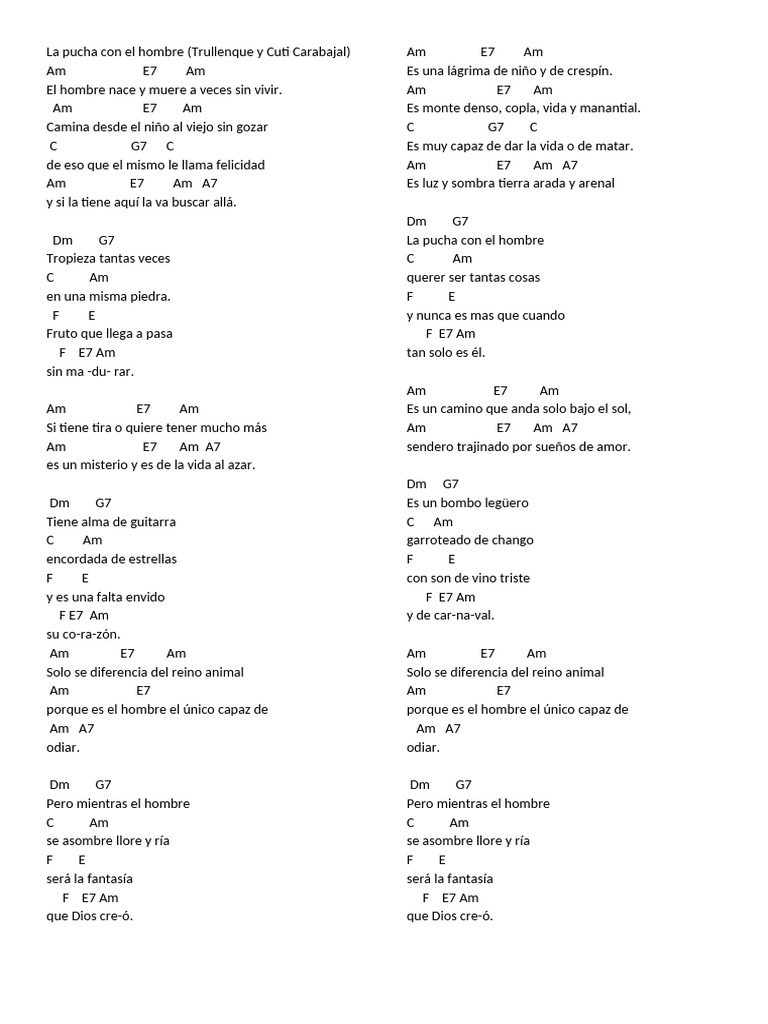 La Pucha Con El Hombre | PDF