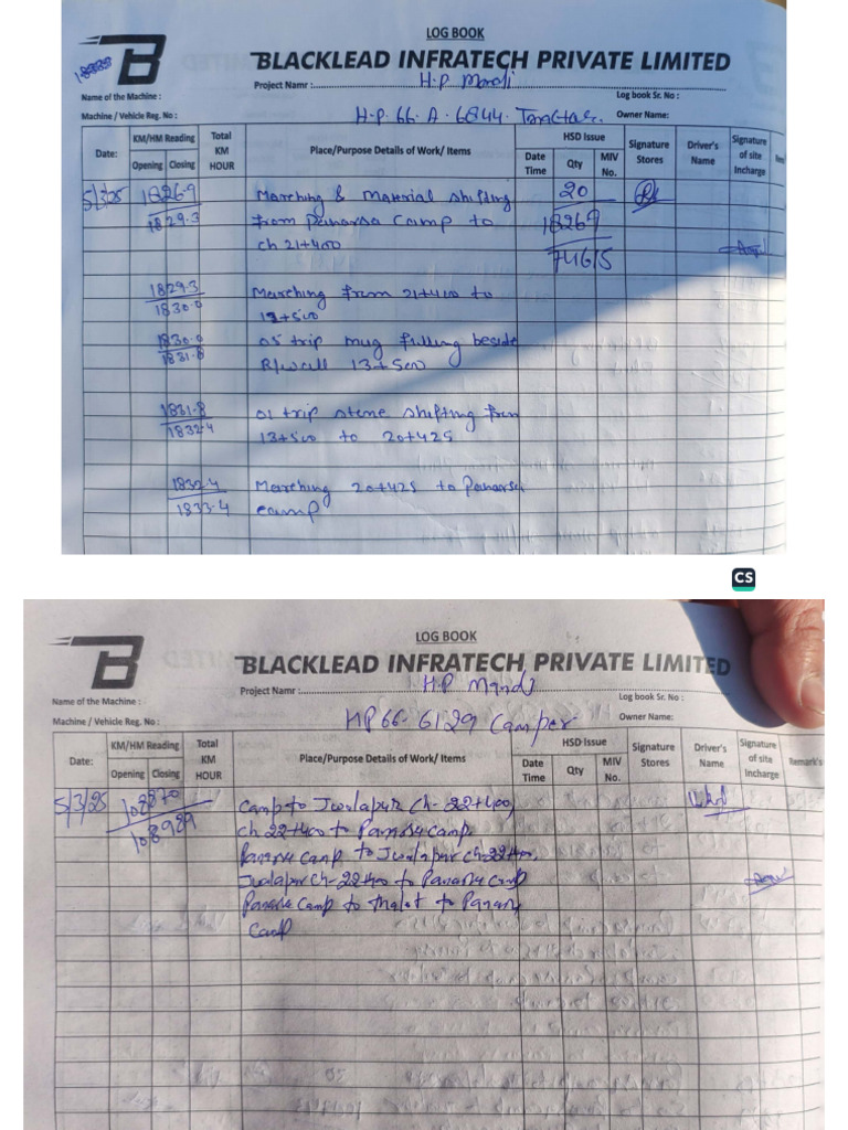 Logbook Project-5 | PDF