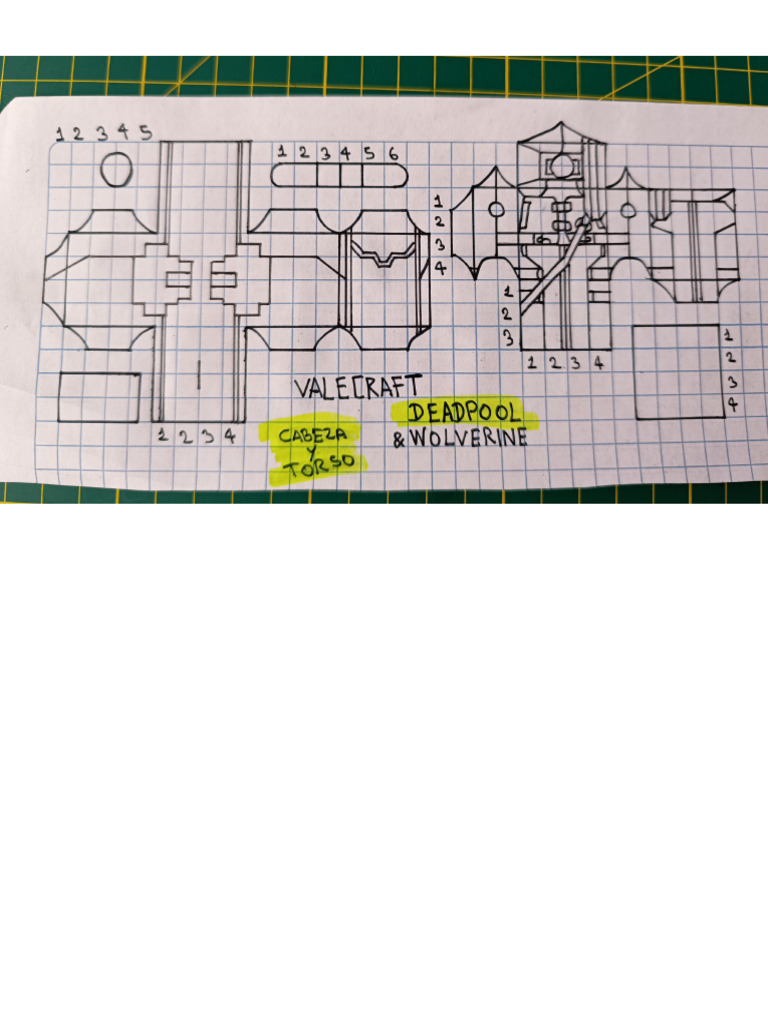 Deadpool Minecraft Plantillas para Guía de Papercraft Hecho Por ...
