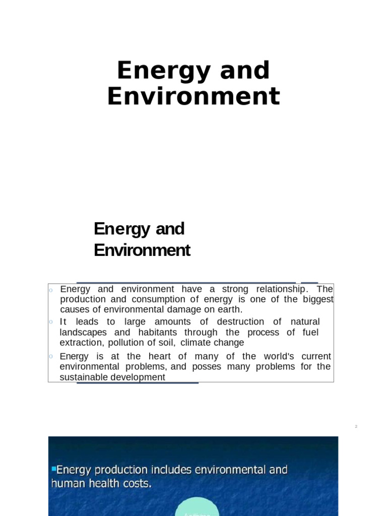 30-Energy and Environment | PDF | Hydroelectricity | Power Station
