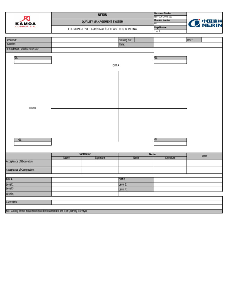 Founding Level Approval Release For Blinding-NRN-CON-CIV-CL-015-Rev.00 ...