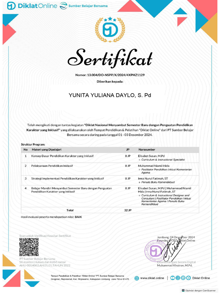 Sertifikat Yun 2 | PDF