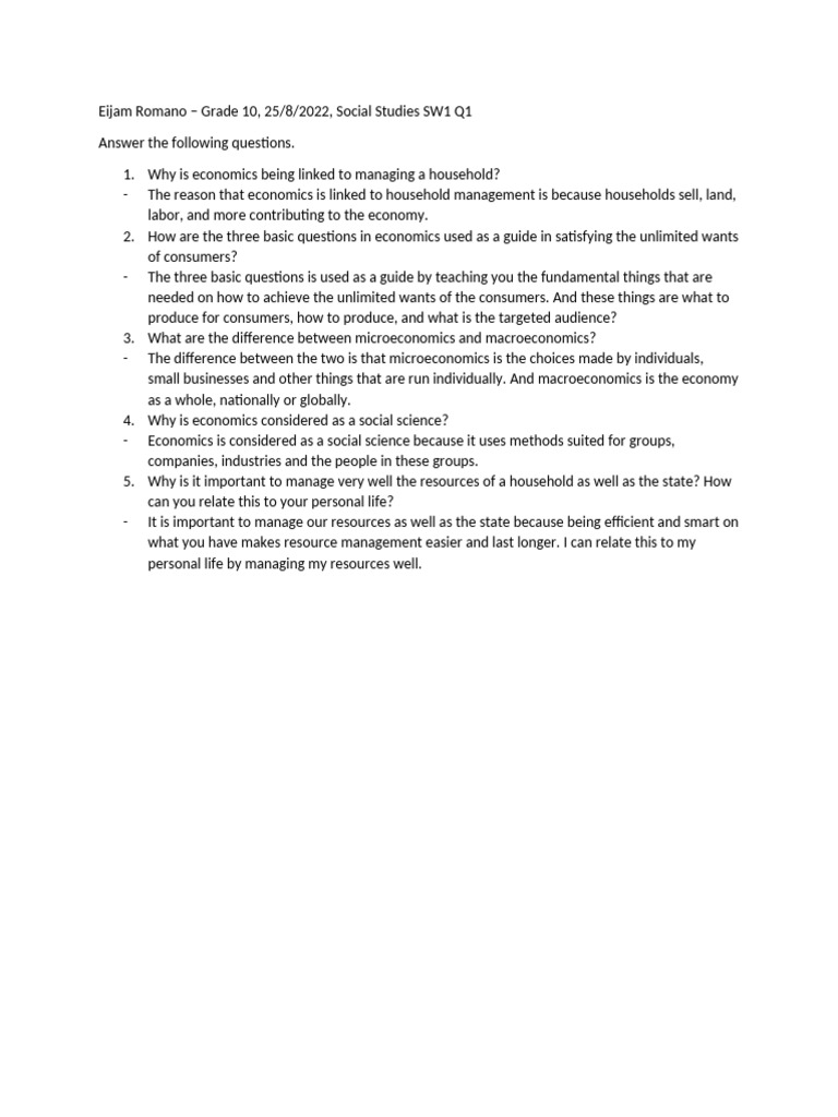 Social Studies G10 SW1 Q1 - Copy | PDF