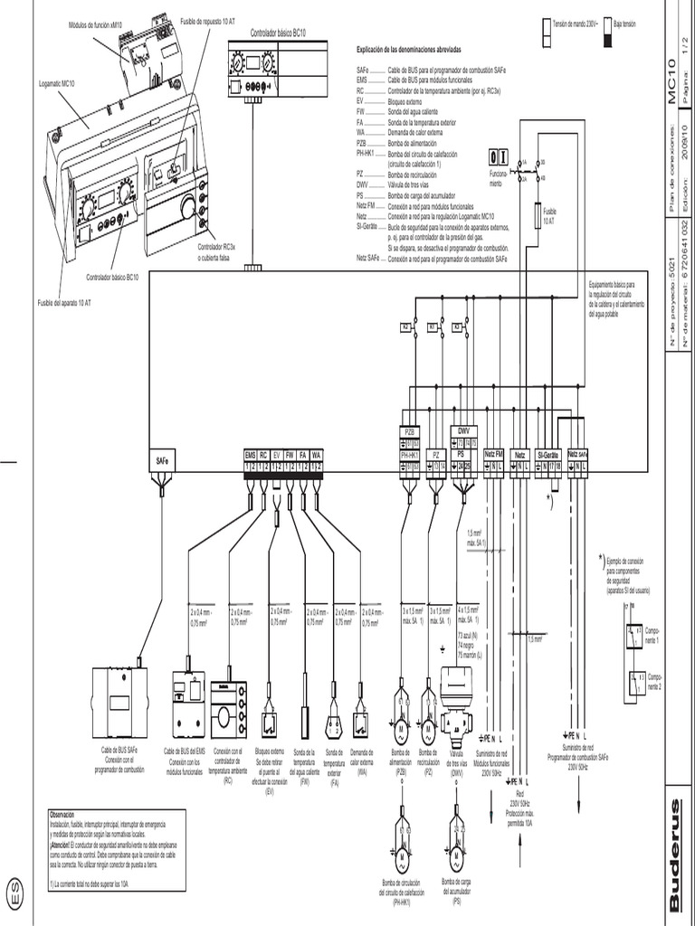 Esquema Eléctrico MC10 (2009) | PDF | Bienes manufacturados | Electricidad