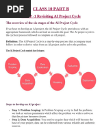 Revisiting AI Project Cycle Class 10 Notes | PDF | Artificial ...