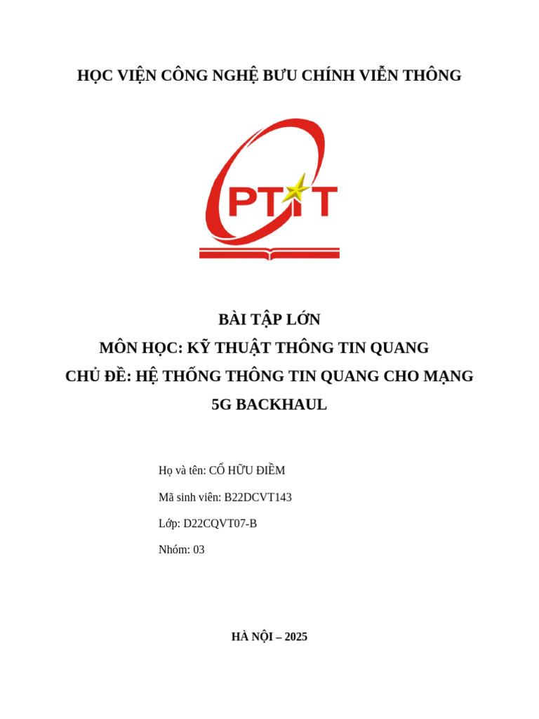 Bìa BTL Thông Tin Quang | PDF