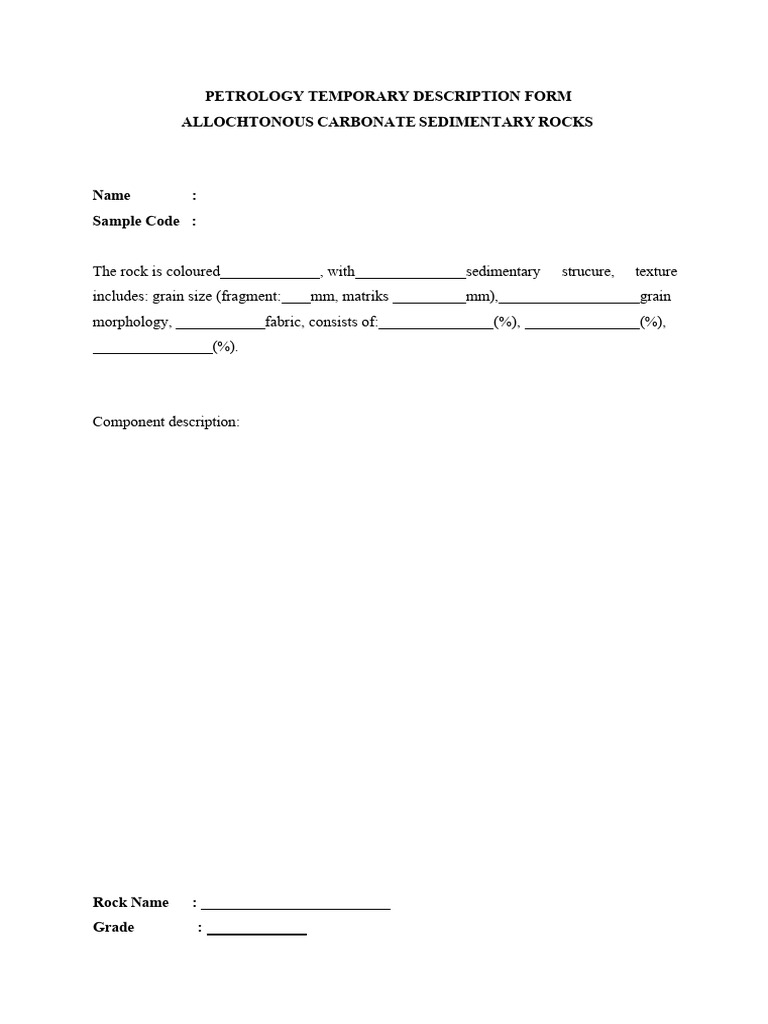 PTDF Carbonate Sedimentary Rocks | PDF