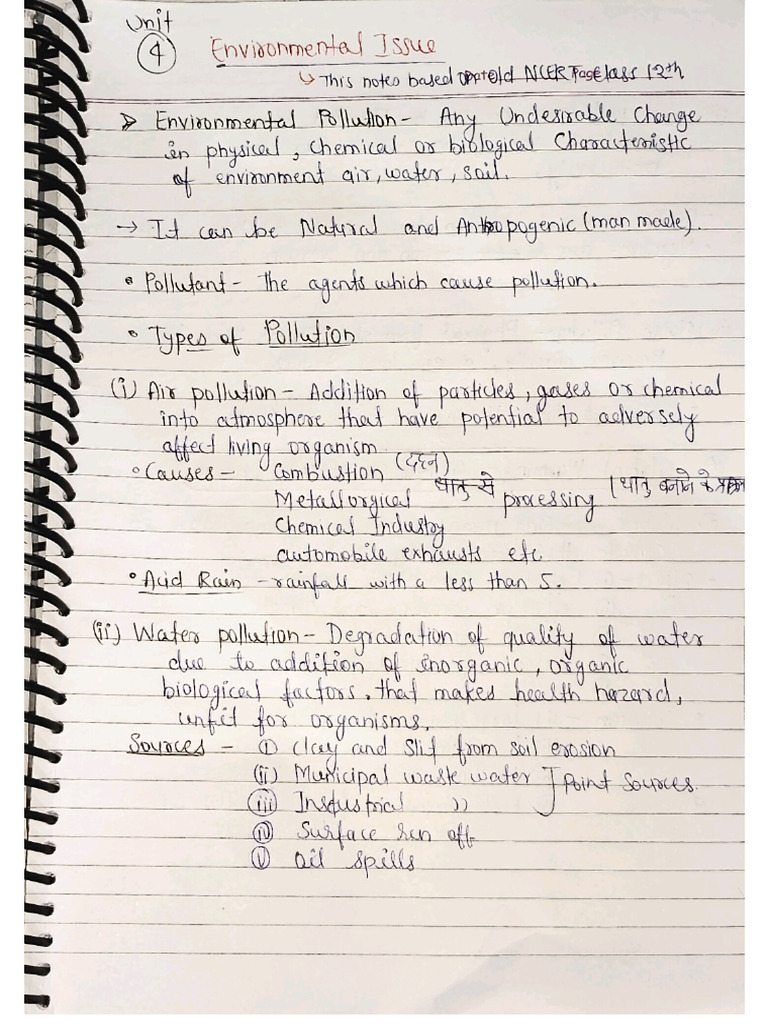 Unit 4 Environmental Science (Vac) | PDF