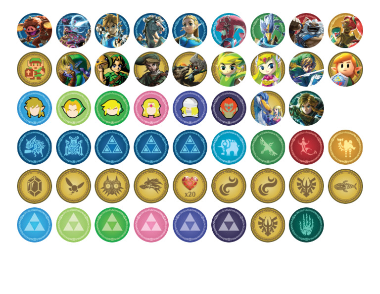 Zelda Coins Template | PDF