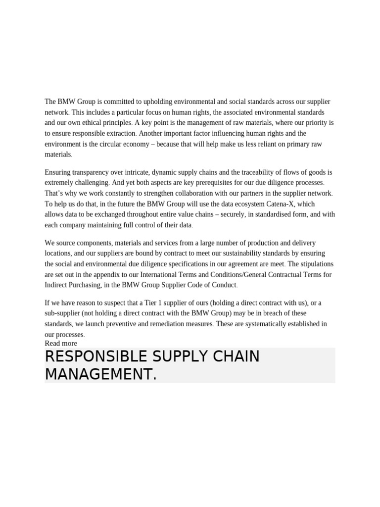 Due Diligence in The Supply Chain | PDF | Supply Chain | Human Rights