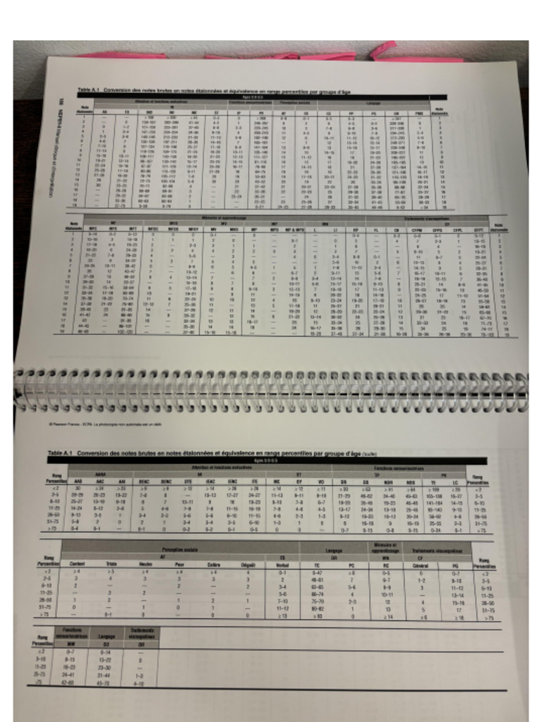 Nepsy II Normes | PDF