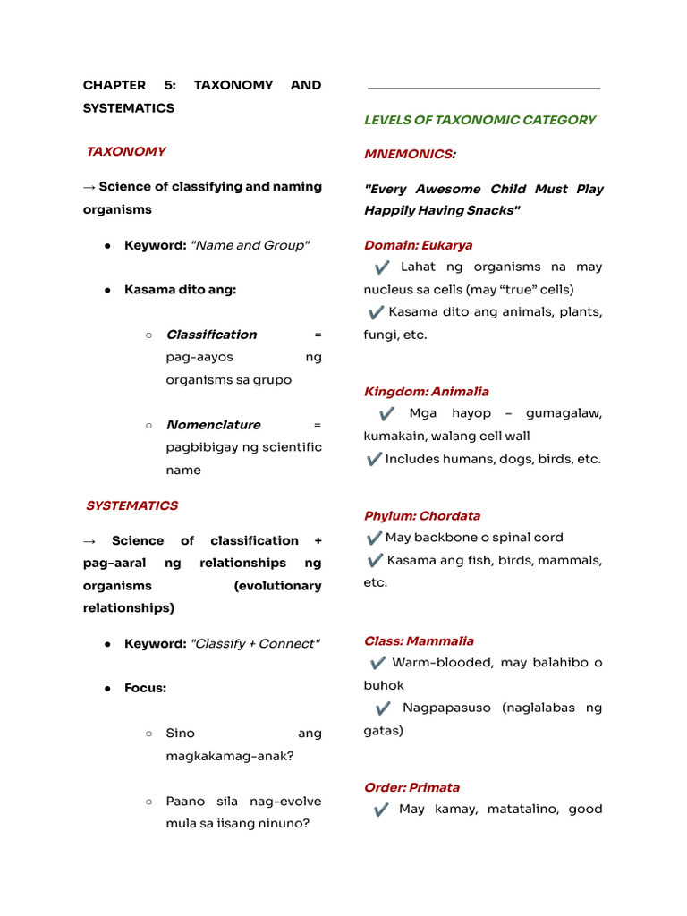 CHAPTER-5_-TAXONOMY-AND-SYSTEMATICS (1) | PDF