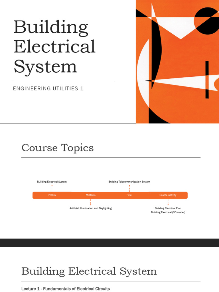 Week 1 Building Electrical System | PDF | Alternating Current | Direct Current