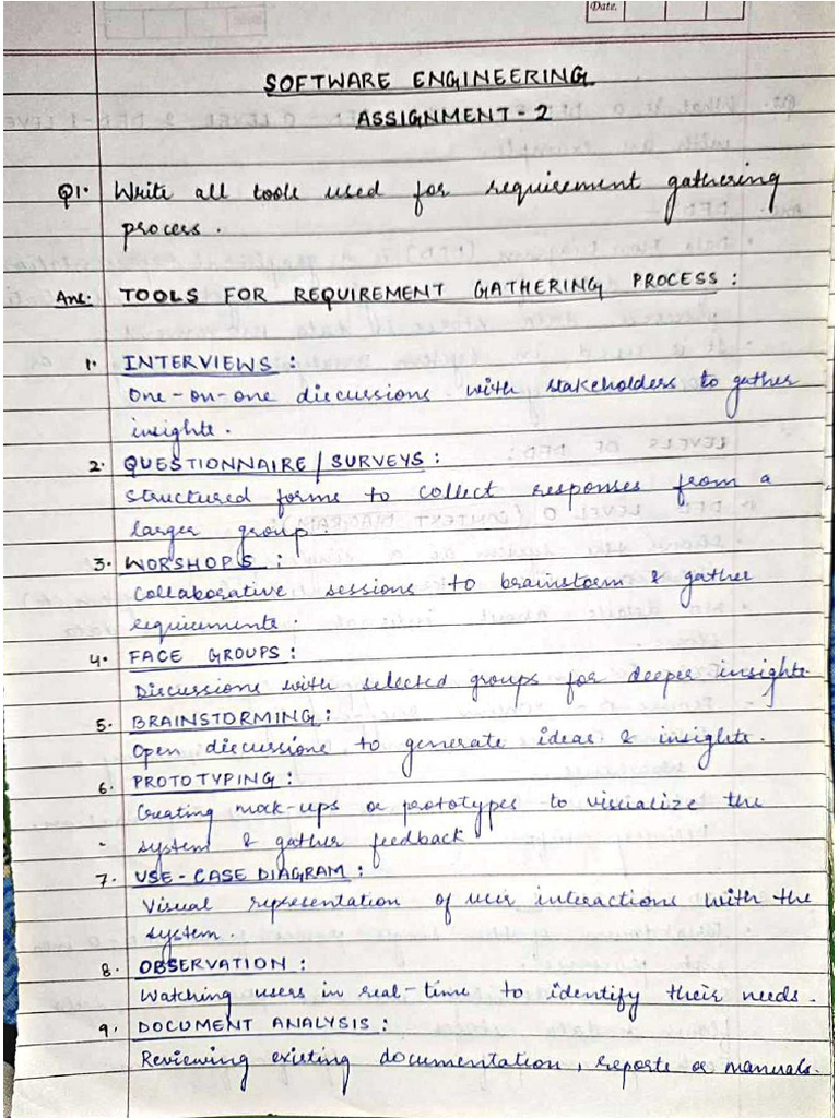 SE Assignment 2 | PDF