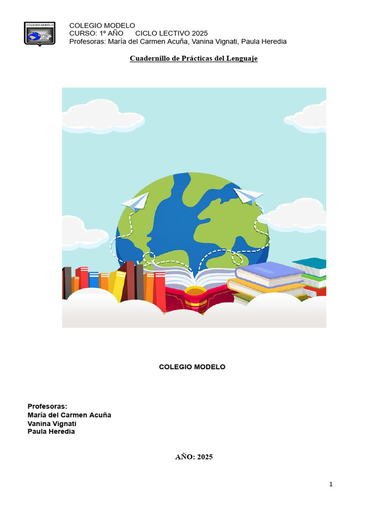 Cuadernillo de Primero -Lengua .2025.Docx | PDF | Minotauro | Comunicación