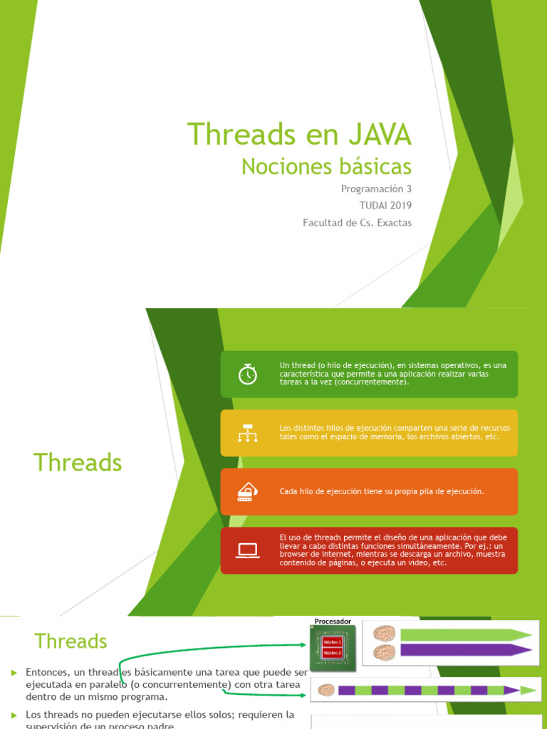 Introducción a Threads en Java | PDF | Hilo (Computación) | Java (lenguaje de programación)