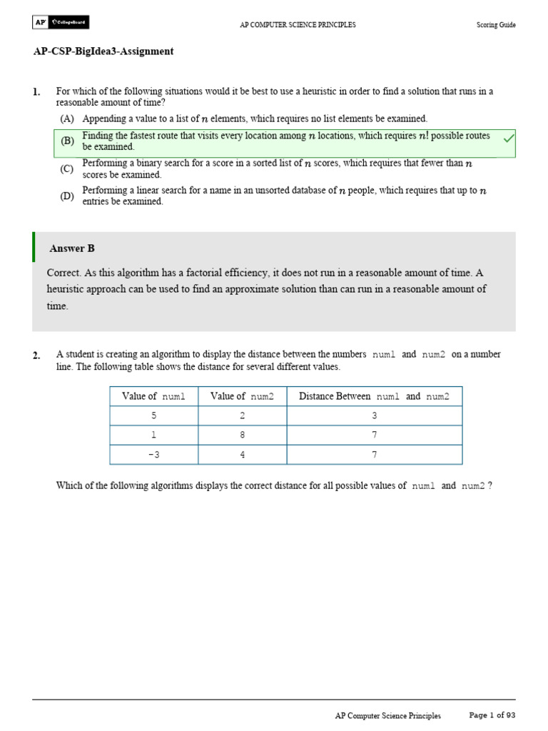 Ap Csp Bigidea3 Assignment Key Pdf Boolean Data Type Data Type