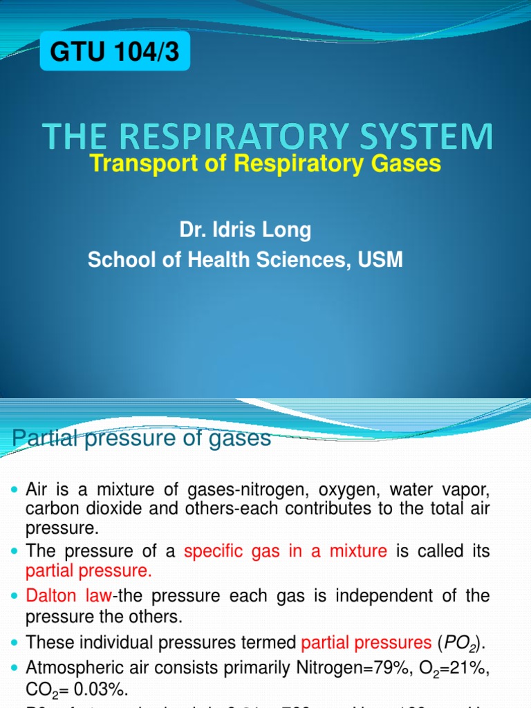 Transport of Respiratory Gases | PDF | Hemoglobin | Respiratory System